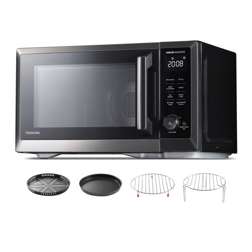Toshiba 7-in-1 Countertop Microwave Air Fryer Inverter Technology Convection Microwave Smart ...